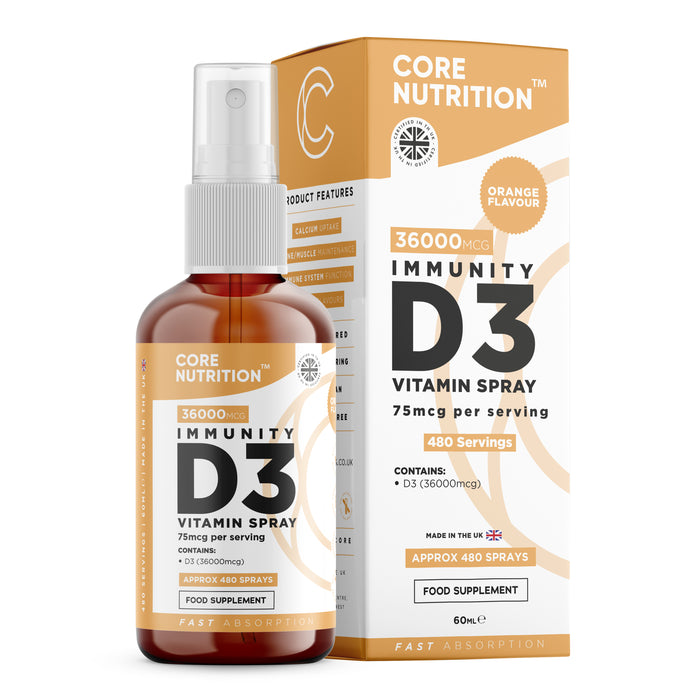 Core Nutrition Immunity Vitamin D3 Spray | Wellness Factory
