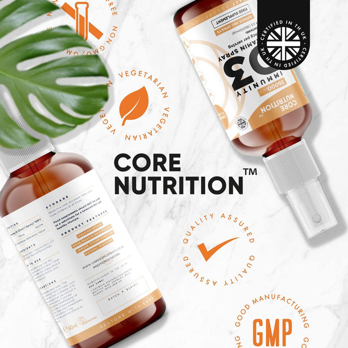 Core Nutrition Immunity Vitamin D3 Spray | Wellness Factory